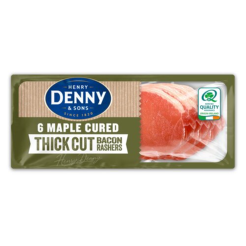Henry Denny & Sons 6 Maple Cured Thick Cut Bacon Rashers 240g - Dunnes ...
