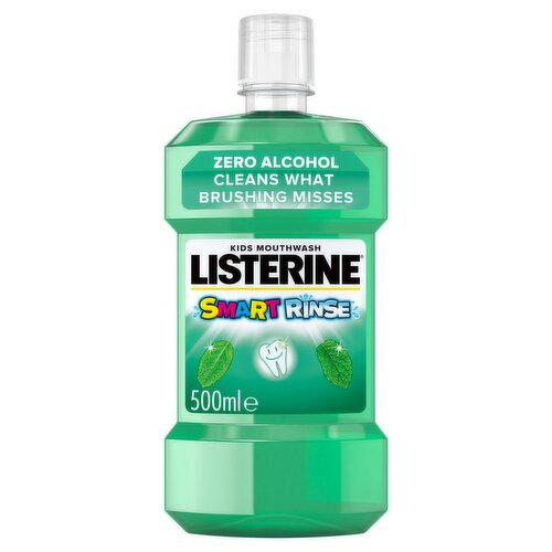 Listerine Smart Rinse Mild Mint Kids Mouthwash (500ml Bottle) - Dunnes ...