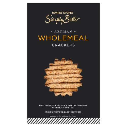 Dunnes Stores Simply Better Artisan Wholemeal Crackers 120g - Dunnes Stores