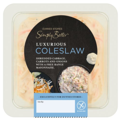 Dunnes Stores Simply Better Luxurious Coleslaw 250g - Dunnes Stores