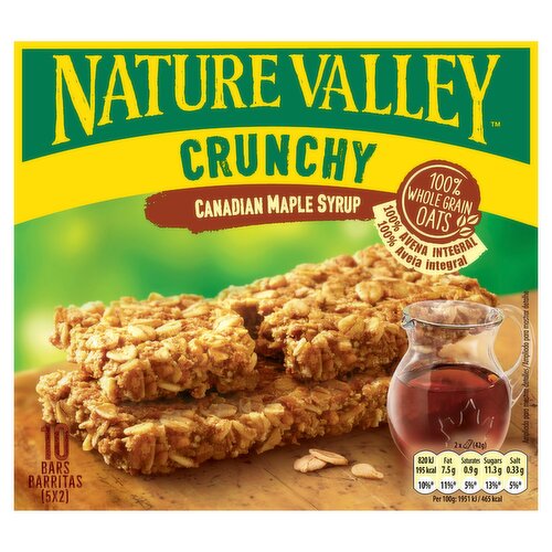 Nature Valley Crunchy Canadian Maple Syrup Cereal Bars 5 x 42g (210g ...