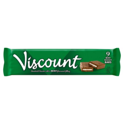 Viscount Mint Biscuit Bars 9 x 25.3g (227.7g) - Dunnes Stores