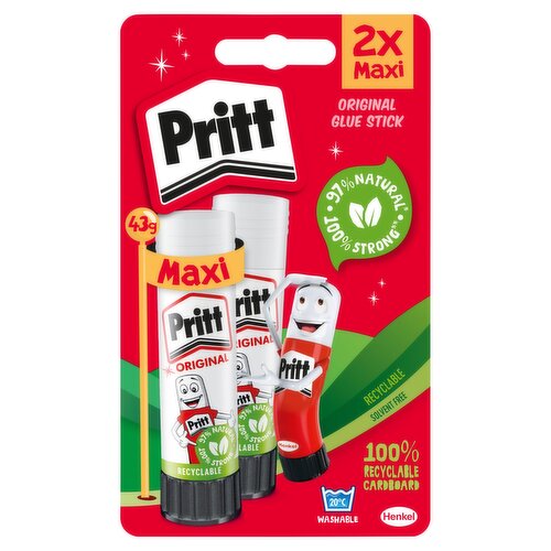 Pritt Maxi Original Glue Stick 2 x 43g - Dunnes Stores