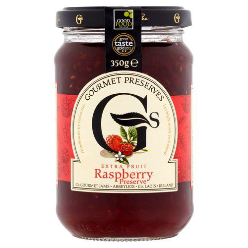 G's Gourmet Preserves Extra Fruit Raspberry Preserve 350g - Dunnes Stores