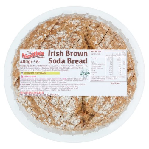 Neville's Irish Brown Soda Bread 400g - Dunnes Stores