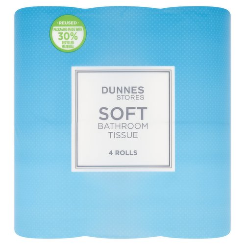 Dunnes Stores Soft Bathroom Tissue 4 Rolls - Dunnes Stores