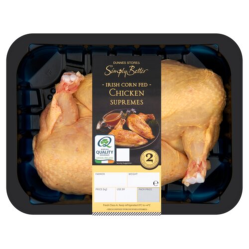 Dunnes Stores Simply Better 2 Irish Corn Fed Chicken Supremes 380g ...