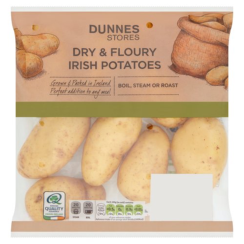 Dunnes Stores Dry & Floury Irish Potatoes 1kg - Dunnes Stores