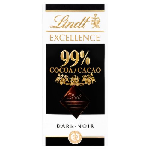 Lindt Excellence Intense Dark 99% Cocoa Chocolate Bar 50g - Dunnes Stores