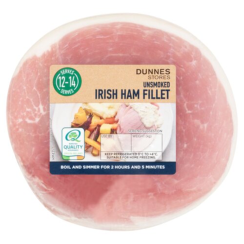 Dunnes Stores Unsmoked Irish Ham Fillet 2.50kg - Dunnes Stores