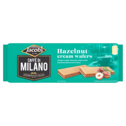 Jacob's Caffé Di Milano Hazelnut Cream Wafers 175g - Dunnes Stores