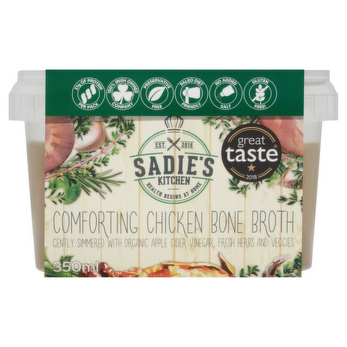 Sadie's Kitchen Comforting Chicken Bone Broth 350ml - Dunnes Stores