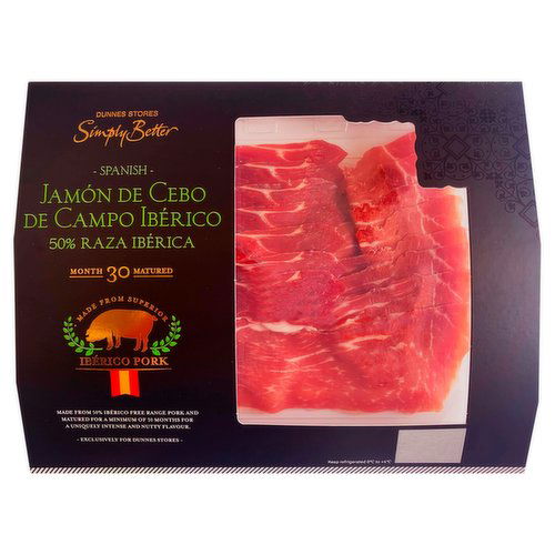 Dunnes Stores Simply Better Spanish Jamón De Cebo De Campo Ibérico 50% ...