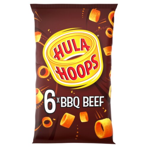 Hula Hoops BBQ Beef Multipack Crisps 6 Pack SRP - Dunnes Stores