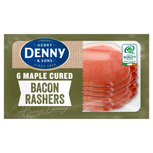 Henry Denny & Sons 6 Maple Cured Bacon Rashers 180g - Dunnes Stores
