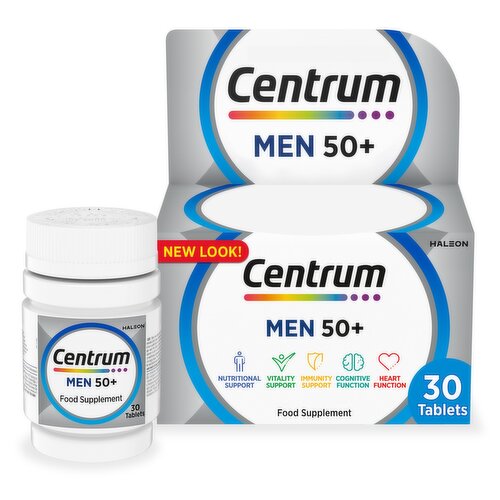 Centrum Men 50+ Multivitamins & Vitamin Tablets, 30s - Dunnes Stores