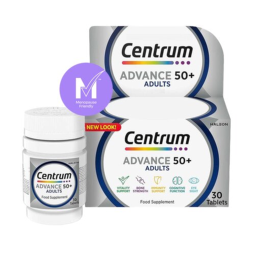 Centrum Advance 50+ Multivitamins & Vitamin Tablets, 30s - Dunnes Stores