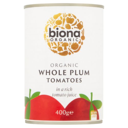 Biona Organic Whole Plum Tomatoes 400g - Dunnes Stores