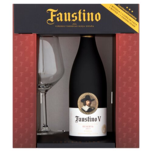 Faustino V Reserve Red Glass Gift Pack 75cl - Dunnes Stores