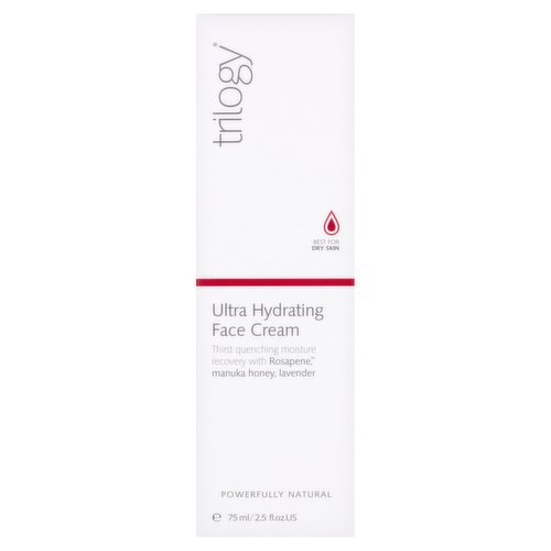 Trilogy Ultra Hydrating Face Cream 75ml - Dunnes Stores