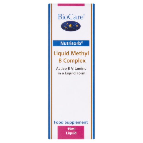 BioCare Nutrisorb Liquid Methyl B Complex Liquid 15ml - Dunnes Stores