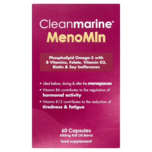 Cleanmarine MenoMin 60 Capsules 53.4g - Dunnes Stores
