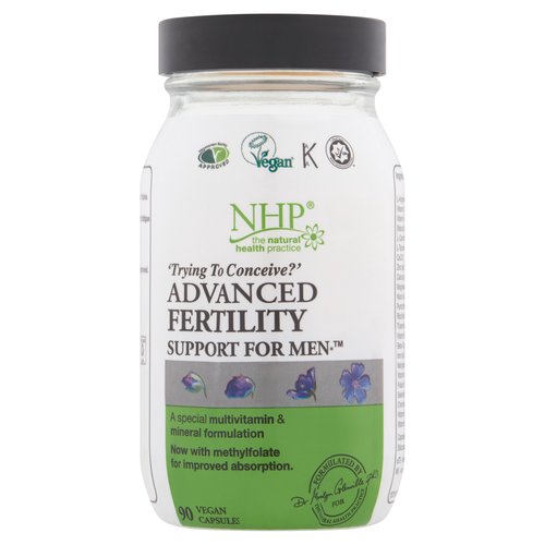 NHP Advanced Fertility Support for Men 90 Vegan Capsules - Dunnes Stores