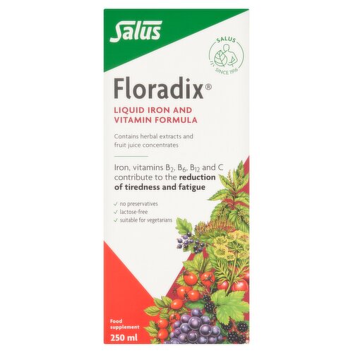 Floradix Liquid Iron and Vitamin Formula Food Supplement 250ml - Dunnes ...