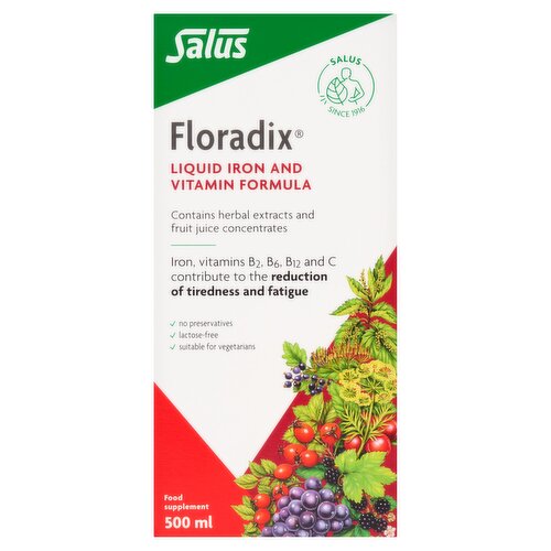 Floradix Liquid Iron and Vitamin Formula Food Supplement 500ml - Dunnes ...