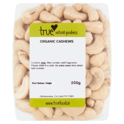 True Natural Goodness Organic Cashews 250g - Dunnes Stores