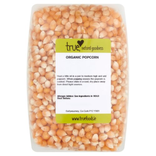 True Natural Goodness Organic Popcorn 500g - Dunnes Stores
