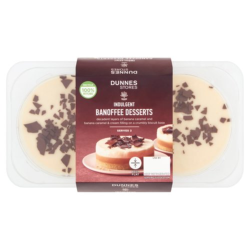 Dunnes Stores Banoffee Desserts 2 x 125g (250g) - Dunnes Stores