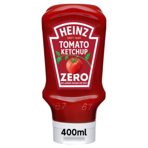 Heinz Tomato Ketchup Zero Added Sugar & Salt 400ml - Dunnes Stores