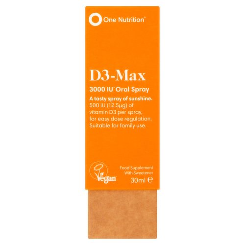 One Nutrition D3-Max 3000 IU Oral Spray 30ml - Dunnes Stores