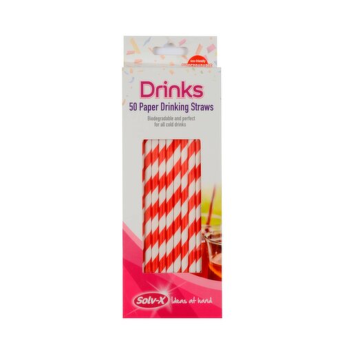 Paper Straws (50pk) - Dunnes Stores