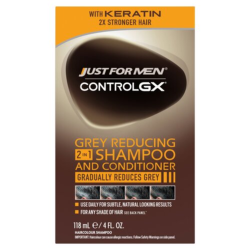 Just For Men Controlgx Grey Reducing 2 in 1 Shampoo and Conditioner ...