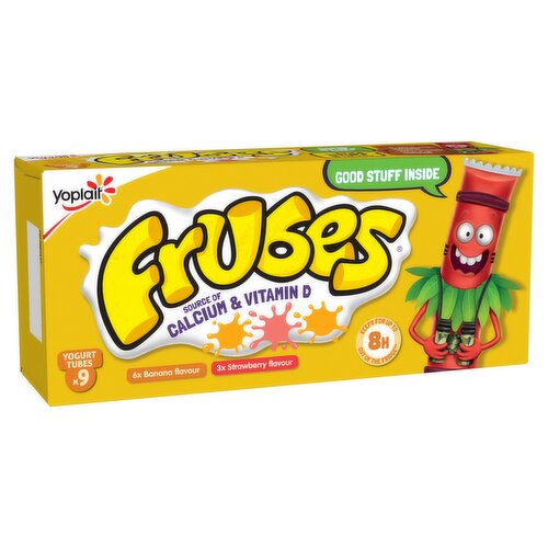 Frubes Kids Banana & Strawberry Yoghurt Tubes 9 x 37g - Dunnes Stores