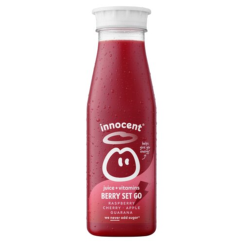 innocent Plus Berry Set Go Raspberry & Cherry Juice with Vitamins 330ml ...