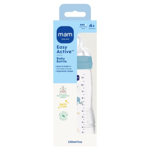 MAM Easy Active Baby Bottle 4+ Months 330ml - Dunnes Stores