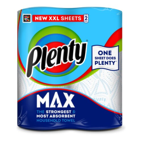 Plenty Max Kitchen Roll 2 Rolls - Dunnes Stores