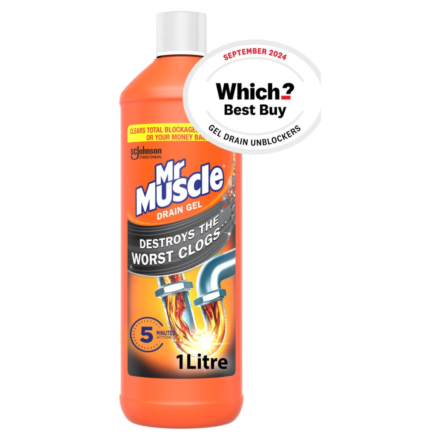 Mr Muscle Sink Drain Unblocker Gel 1L Dunnes Stores