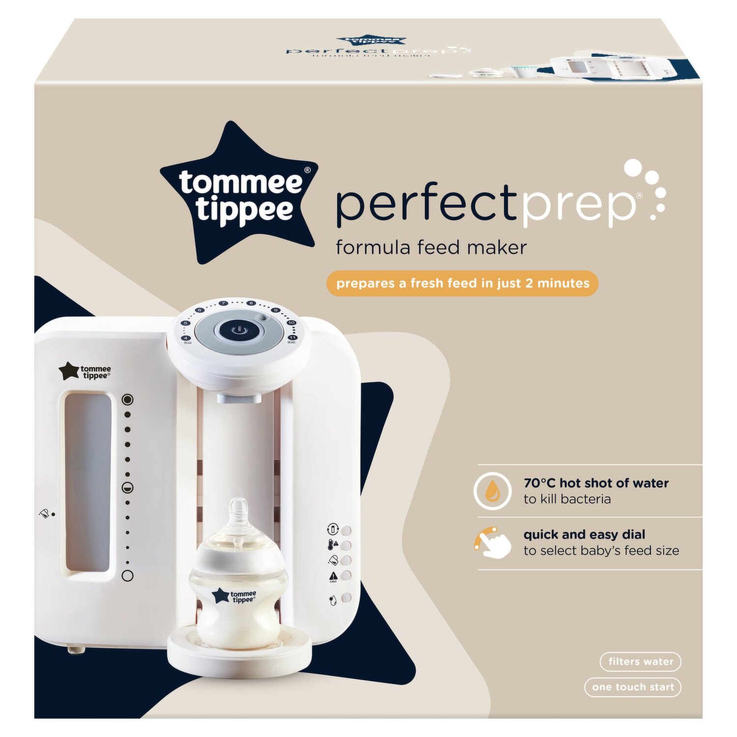 Tommee Tippee Perfect Prep Formula Feed Maker Instant Filtered Formula White Dunnes Stores