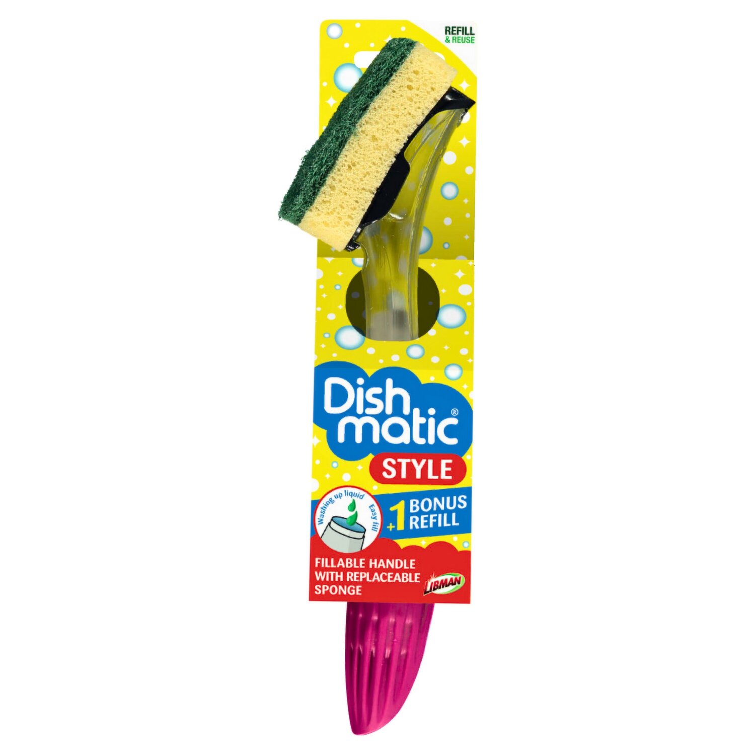 Punch Dishmatic Style Fillable Handle Replaceable Sponge Dunnes Stores
