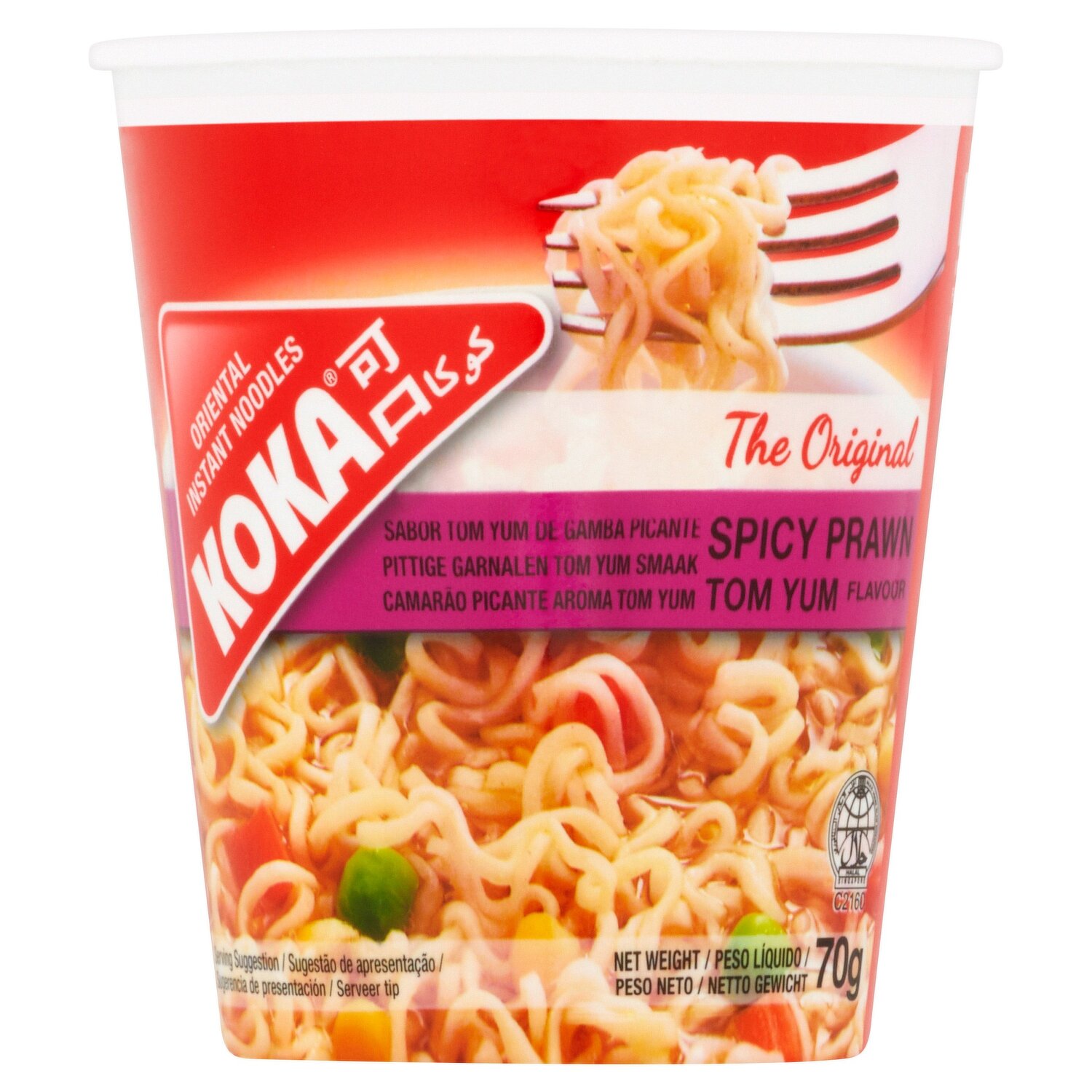 Koka Oriental Instant Noodles The Original Spicy Prawn Tom Yum Flavour 70g Dunnes Stores