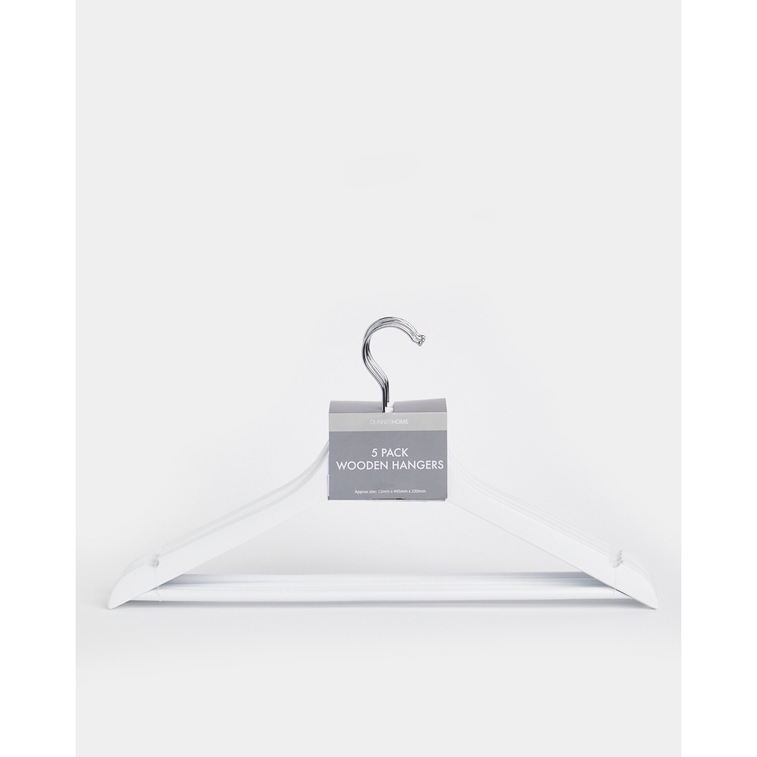 Wooden Hangers Pack Of 5 White Dunnes Stores
